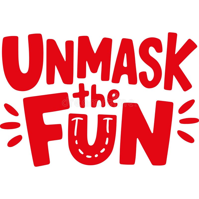 Unmask the Fun Playful Design Stock Vector - Illustration of resembling ...