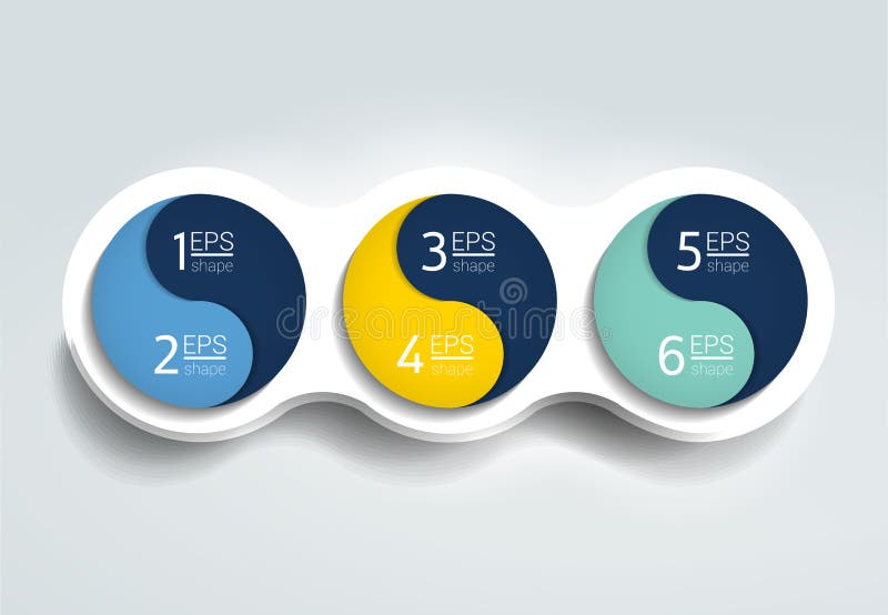 Uno, dos, tres infographic ilustración del vector. Ilustración de ...