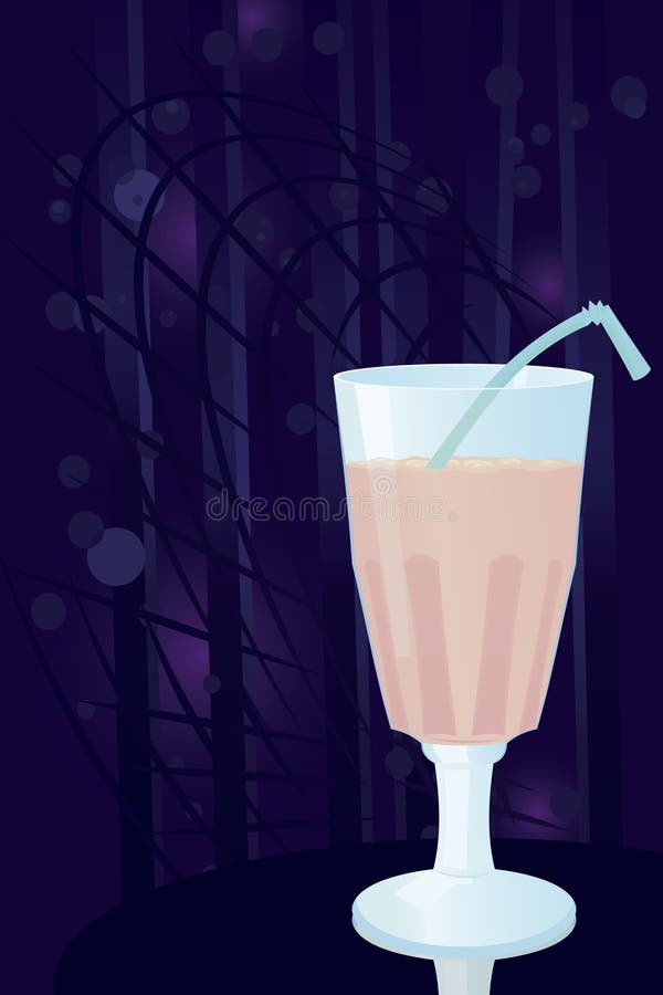 Uno-milkshake ilustración del vector. Ilustración de tiro - 23295513