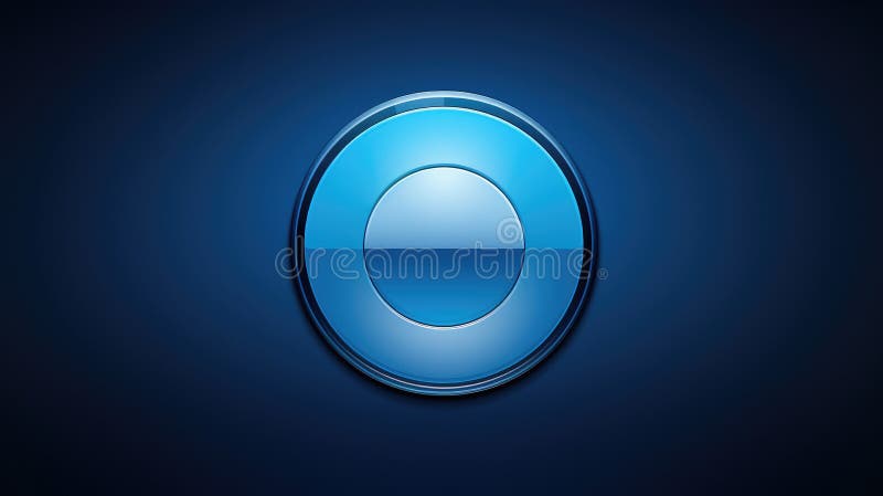 Unobtrusive Blue Web Button Stock Illustration - Illustration of ...