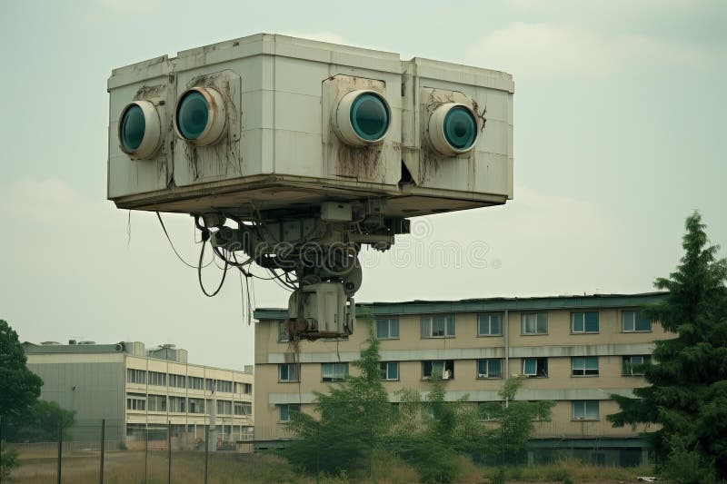 Unobtrusive Security Camera. Generate Ai Stock Illustration ... Unobtrusive Security Camera. Generate Ai Stock Illustration ...
