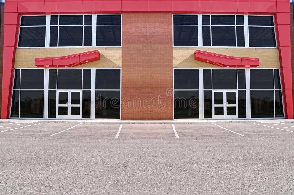 Unoccupied Generic Store Front Stock Photo - Image of facade, location ...
