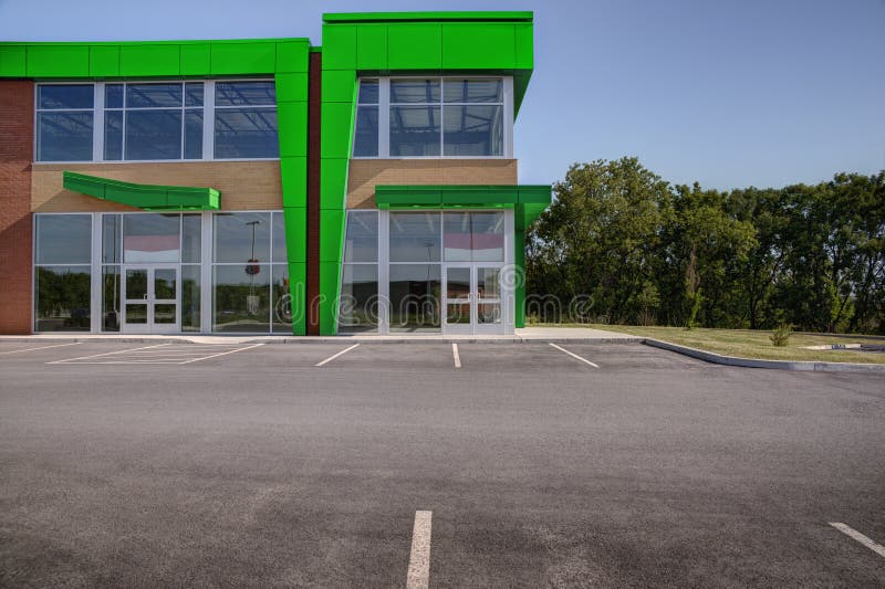 Unoccupied Generic Store Front Stock Photo - Image of rental, structure ...