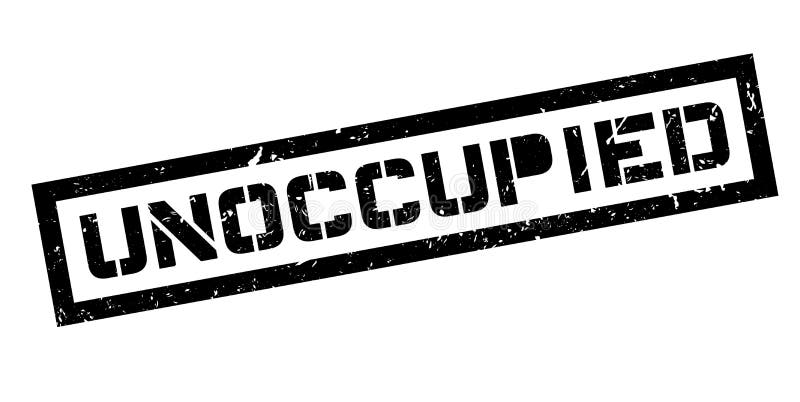 Unoccupied rubber stamp stock illustration. Illustration of unoccupy ...