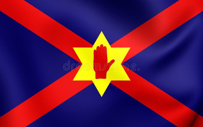 Unofficial Flag of the Ulster Nation Stock Illustration - Illustration ...