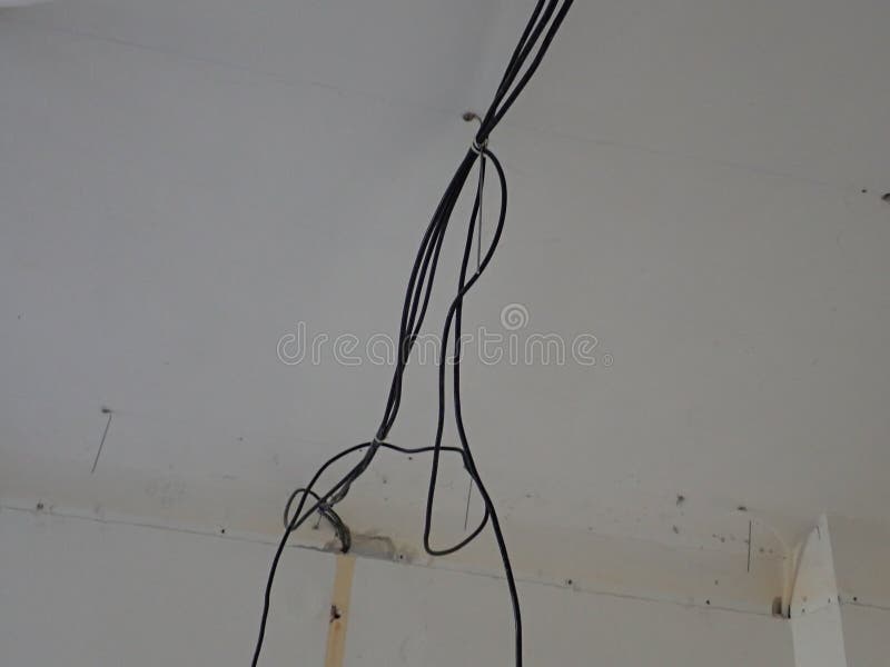Unorganised Wires on a Building Site Stock Image - Image of cable ...