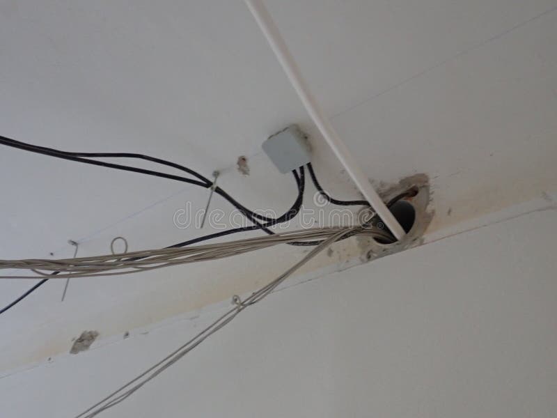 Unorganised Wires on a Building Site Stock Image - Image of safety ...