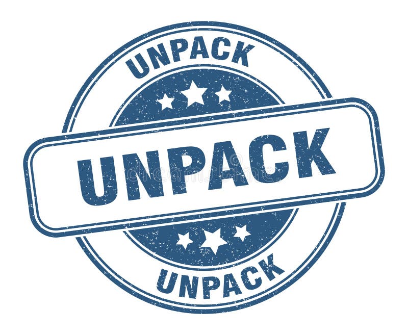 Unpack Stamp. Unpack Round Grunge Sign Stock Vector - Illustration of ...