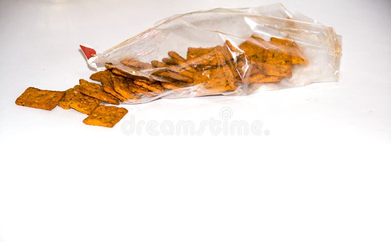 Unpacked Crackers. Food Photography for the Menu Stock Photo - Image of ...