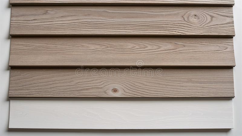 Unpainted Wood Siding Shingle Square-cut, Clean Grain, Lying Flat on ...