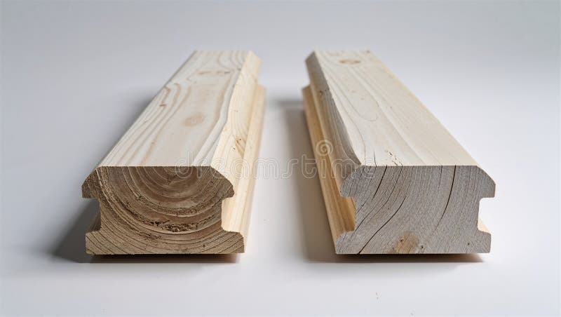 Unpainted Wooden Post Segment Stock Illustrations – 1 Unpainted Wooden ...