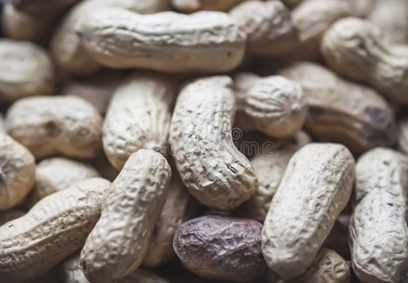 Unpeeled Nuts Close Up. Peanuts Stock Photo - Image of ingredient ...