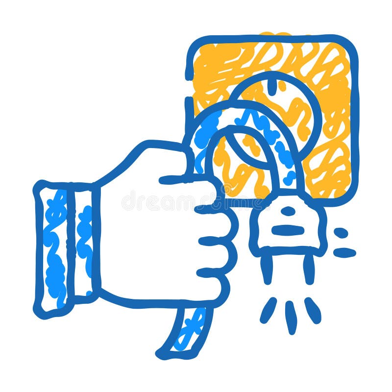 Unplug Socket Icon Doodle Illustration Stock Illustration ...