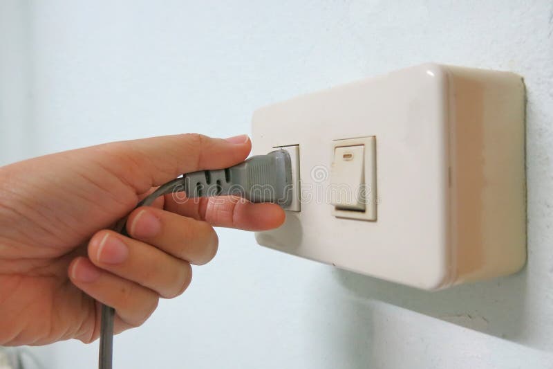 Unplug stock photo. Image of temperature, smart, press - 123034350