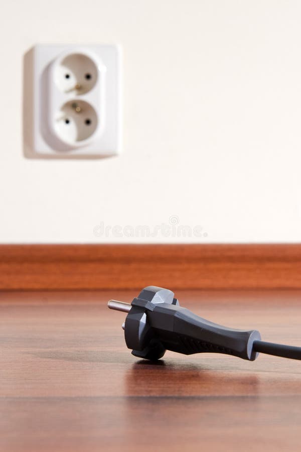 Unplugged stock image. Image of socket, plug, double, room - 5370841