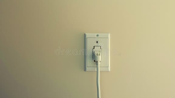 The Unplugged Power Cord. AI Generated Stock Photo - Image of texture ...