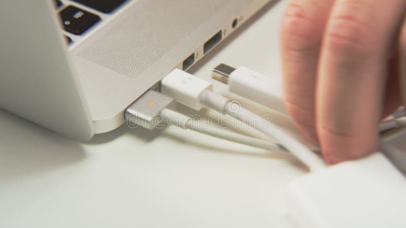 Unplugging All Cables from a Computer Stock Footage - Video of plug ...