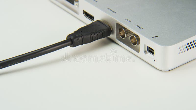 Unplugging Black Cable from a Slot Stock Video - Video of digital, hard ...