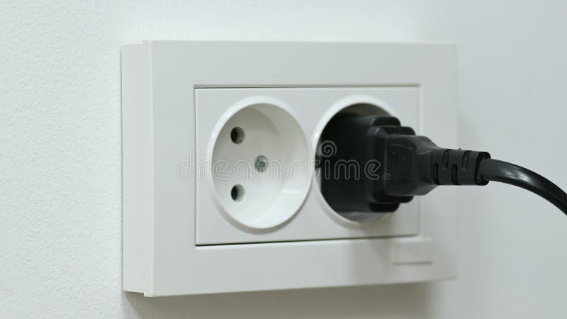 Man Turning Off Appliances from Wall Socket Stock Footage - Video of ...