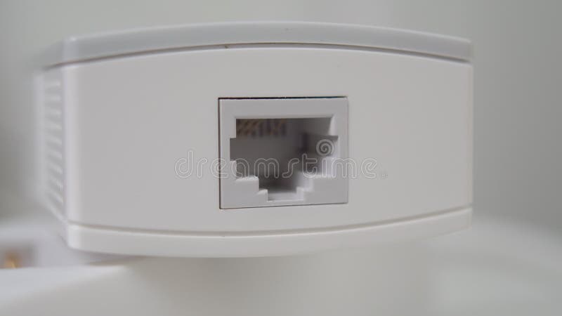 Unplugging the Internet Cable Plug from the Modem Port Stock Footage ...