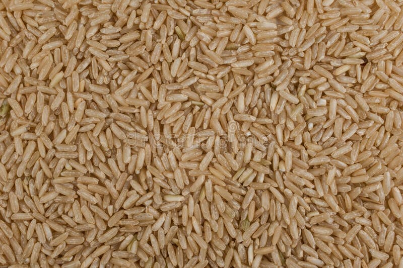Unpolished Brown Rice Texture Background Stock Image - Image of detail ...