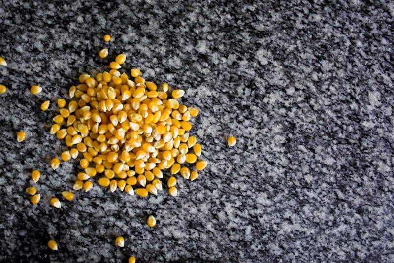 Corn Used To Make Popcorn but Uncooked and Upopped. Raw Ingredient Used ...