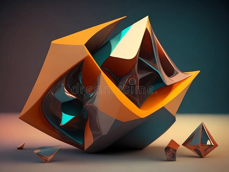 Unpredictable Forms: a Visual Journey through Random Shapes Stock ...