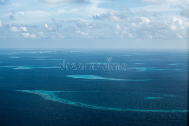Unpredictable Sea of Clouds of Different Shapes in the Sky Stock Image ...