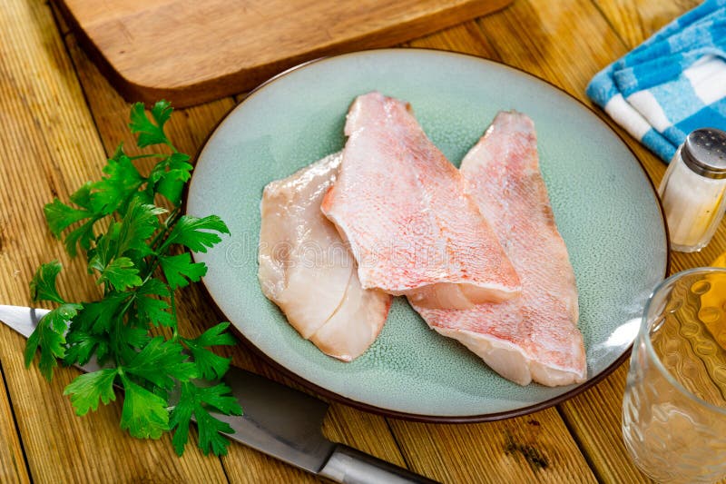 Unprepared Chicken Fillets on Kitchen Table Stock Image - Image of ...