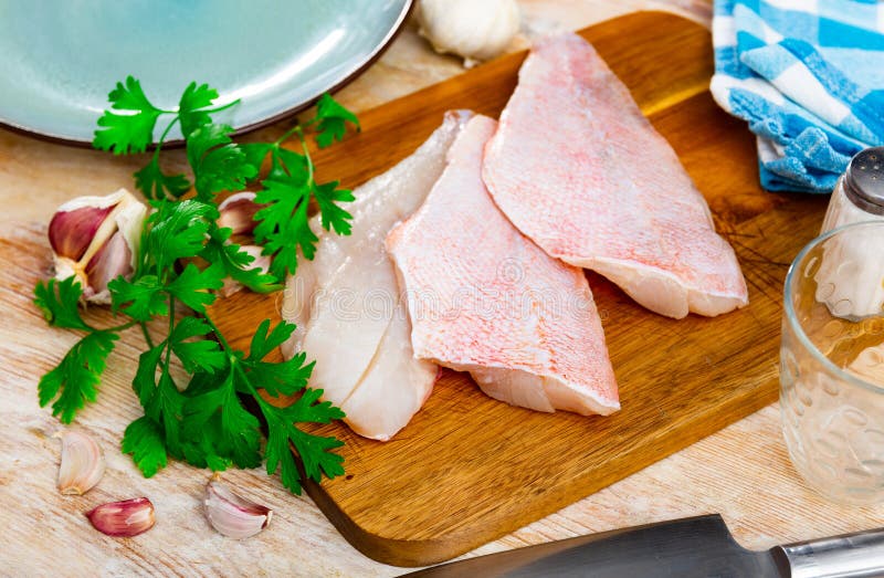 Unprepared Chicken Fillets on Kitchen Table Stock Image - Image of meat ...