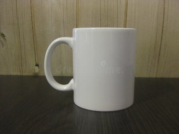 Unprinted Cups for Sublimation on Different Background Stock Image ...