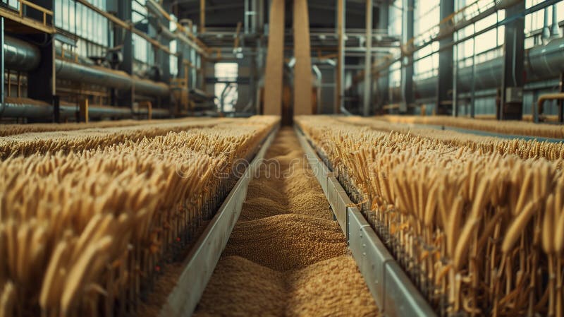 Unprocessed Sorghum in Grain Processing Plant Agricultural Industry ...