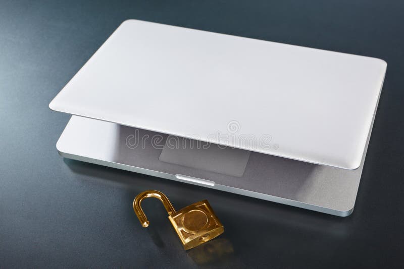 Unprotected stock photo. Image of lock, unprotected, chain - 21146878