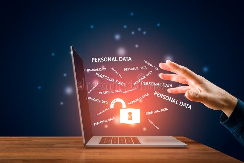 Personal Data Protection Concept Stock Image - Image of lock, security ...