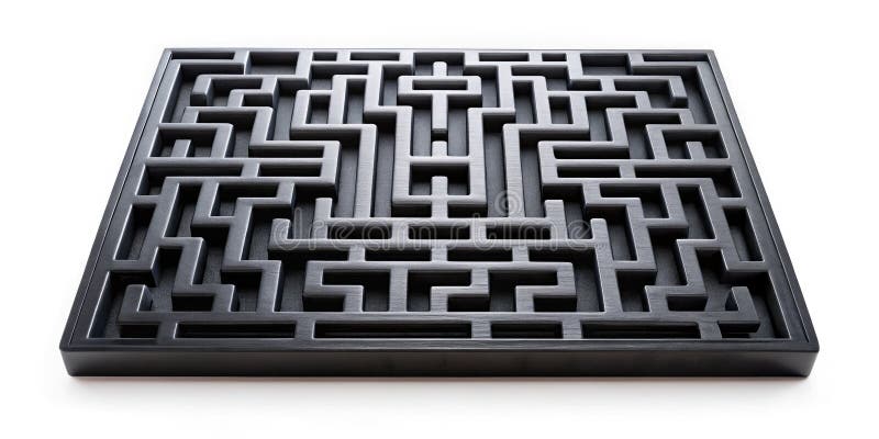 Unravel the Intricate Black Rectangle Maze a Challenging Optical ...