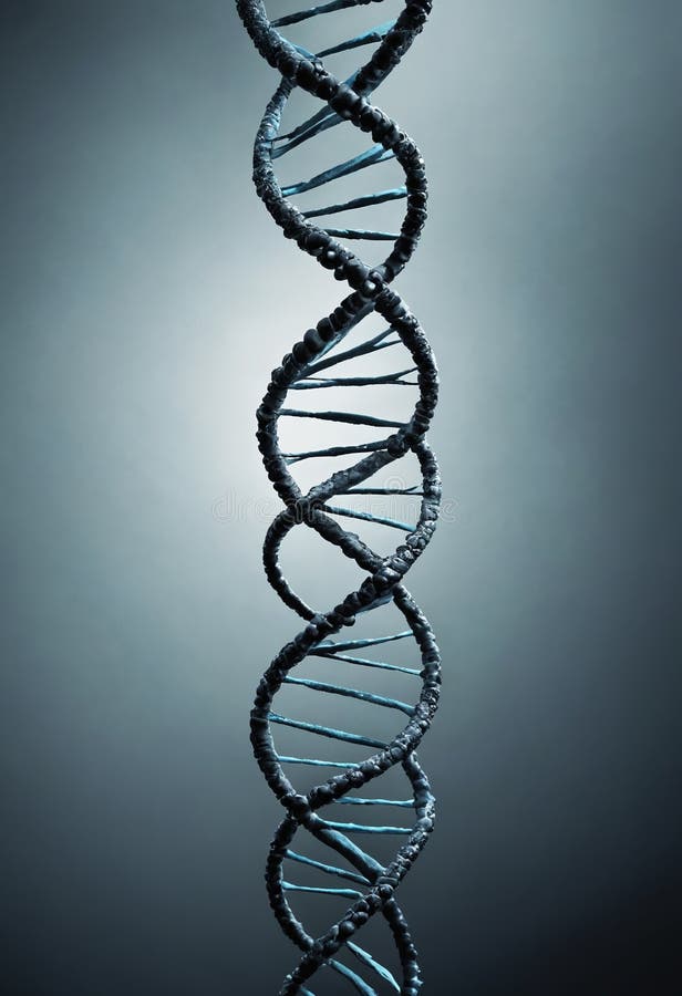 Unraveling Genetics: Color-Coded DNA Structure Visualization Stock ...