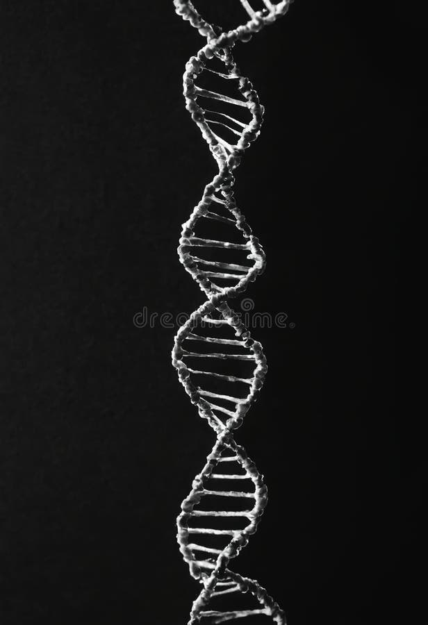 Unraveling Genetics: Color-Coded DNA Structure Visualization Stock ...