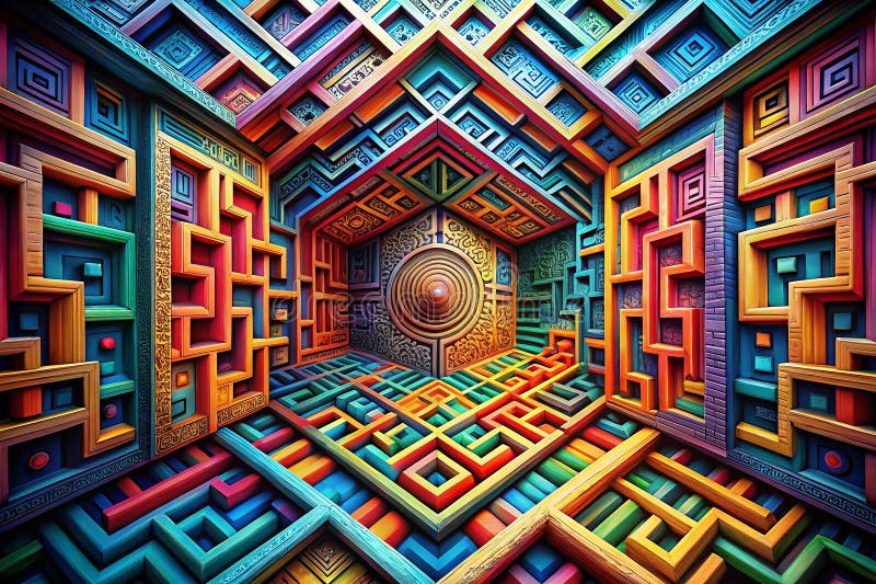 Unraveling the Psychedelic Labyrinth a Visual Journey through Complex ...