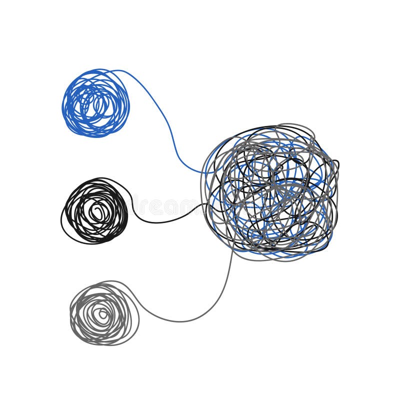Unraveling Tangled Tangle. Metaphor of Problem Solving, Chaos and Mess ...