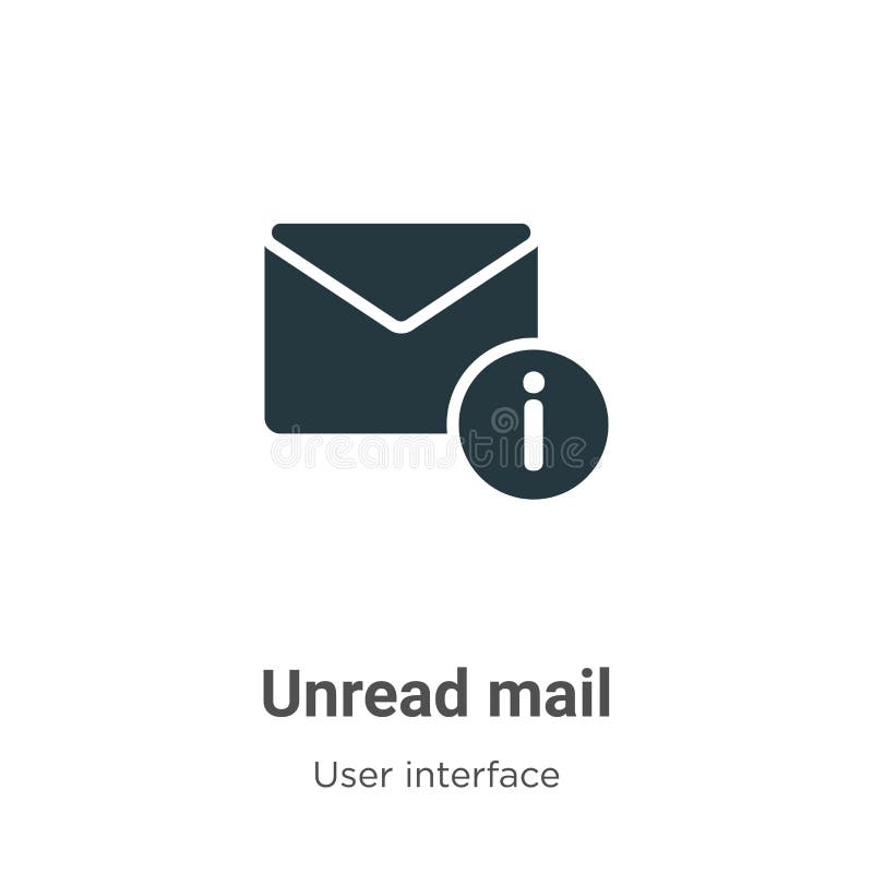 Unread Mail Notification With Number Marker. Email Icon. Shining ...