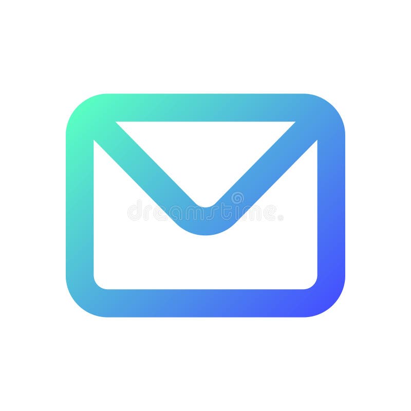 Unread Message Pixel Perfect Gradient Linear Ui Icon Stock Illustration - Illustration of ...