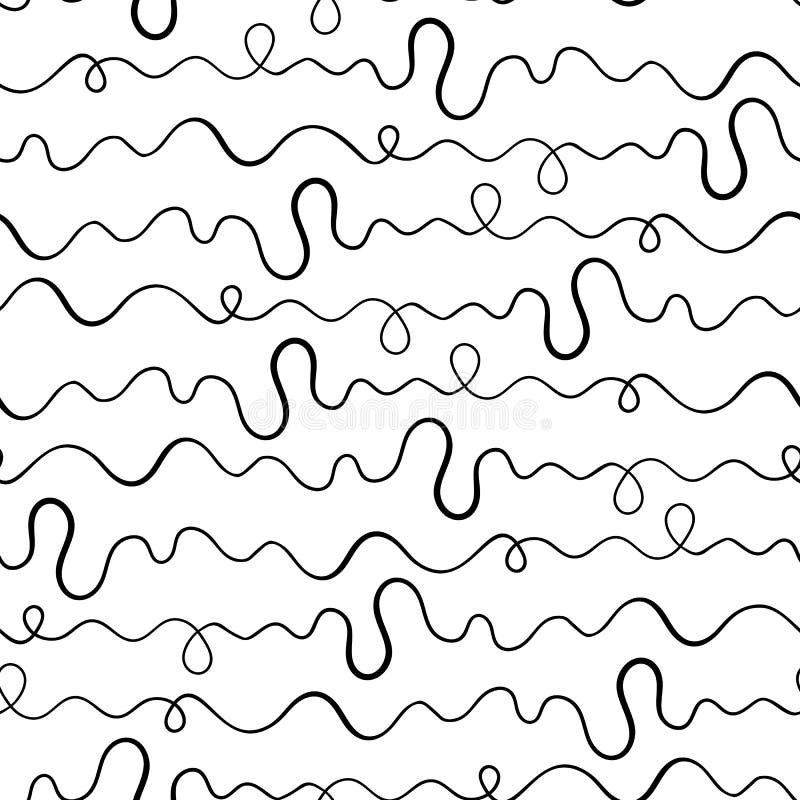 Unreadable Handwritten Scribble Seamless Pattern Stock Vector ...