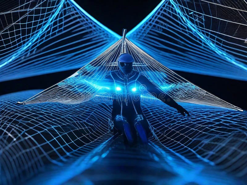 Unreal Fantasy Image of a Seated Human Stock Illustration ...