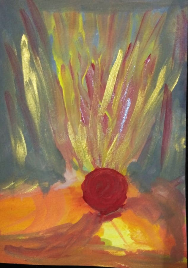 Unreal Sunset colors stock illustration. Illustration of sunset - 163983090