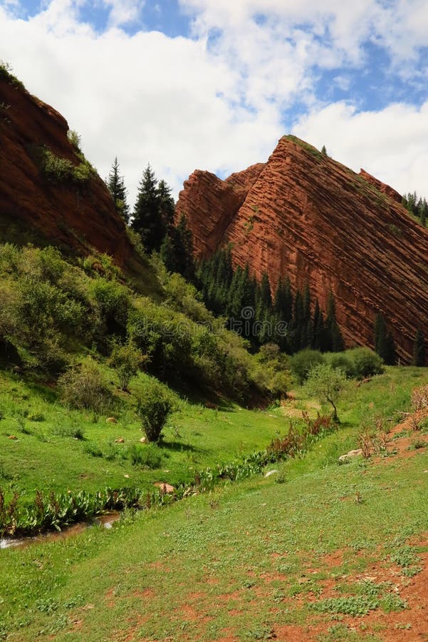 It is Unrealistic Colorful Rocks in the Mountains Stock Photo - Image ...