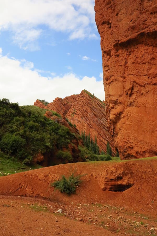 It is Unrealistic Colorful Rocks in the Mountains Stock Photo - Image ...