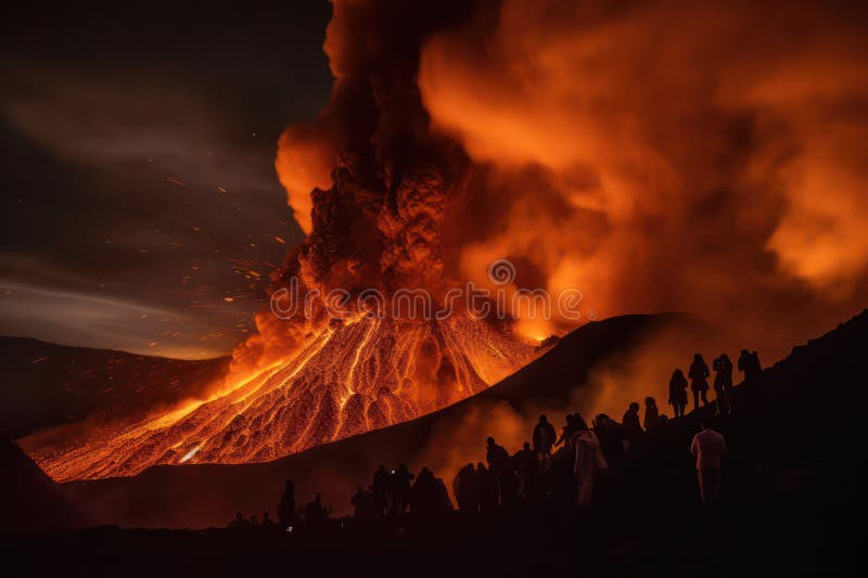 Unrealistic Plot: People from a Short Distance are Watching a Volcanic ...