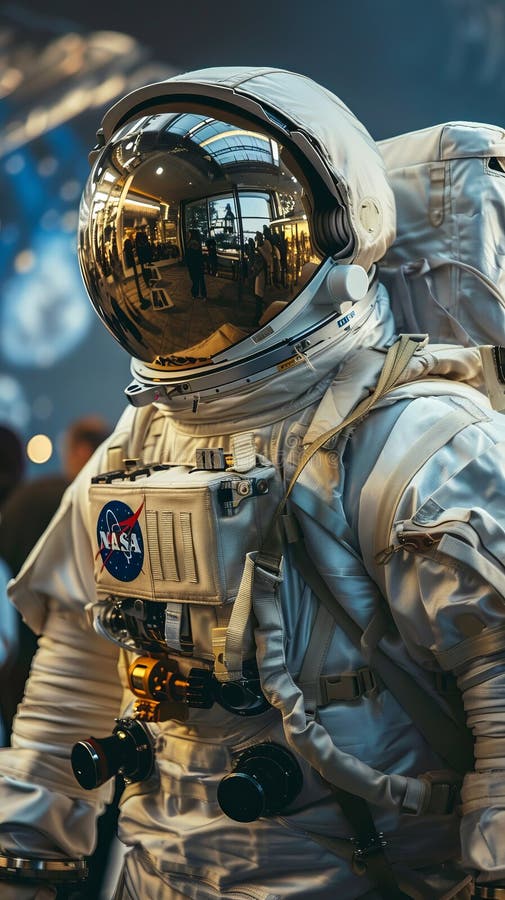 Unrecognizable Astronaut in Protective Extravehicular Mobility Unit ...