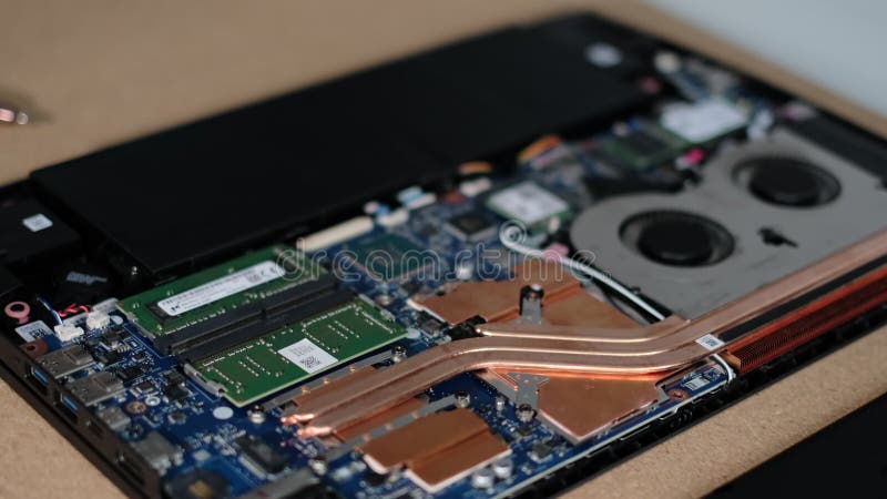 Unrecognizable Engineer Separating Computer from Case. Electronic ...