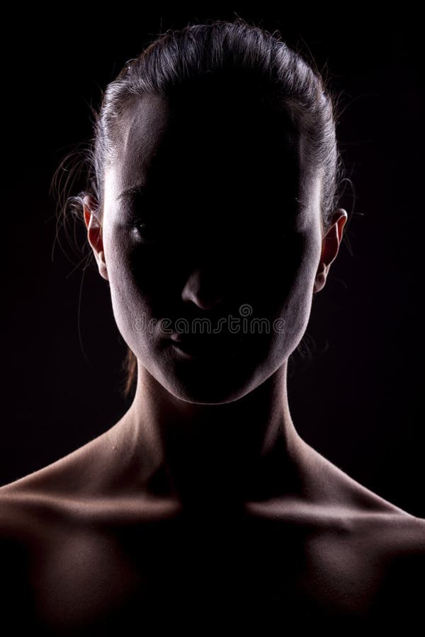 Unrecognizable face stock photo. Image of adult, black - 65551752